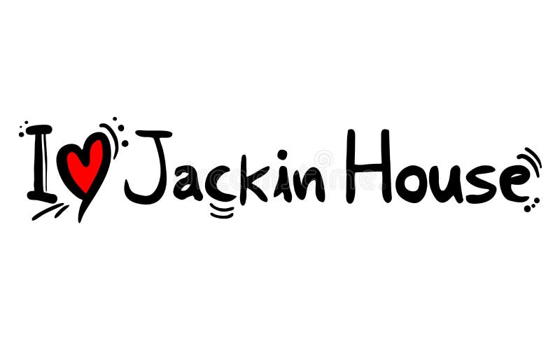 Jackin House Music Style Love Stock Illustration - Illustration of icon ...