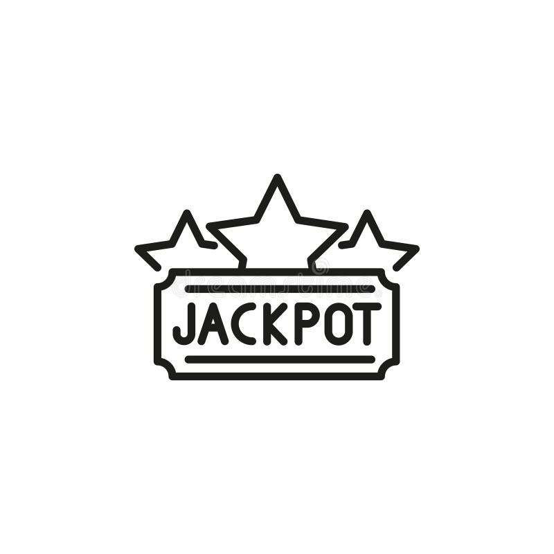 Jackpot Icon stock vector. Illustration of entertainment - 323725819