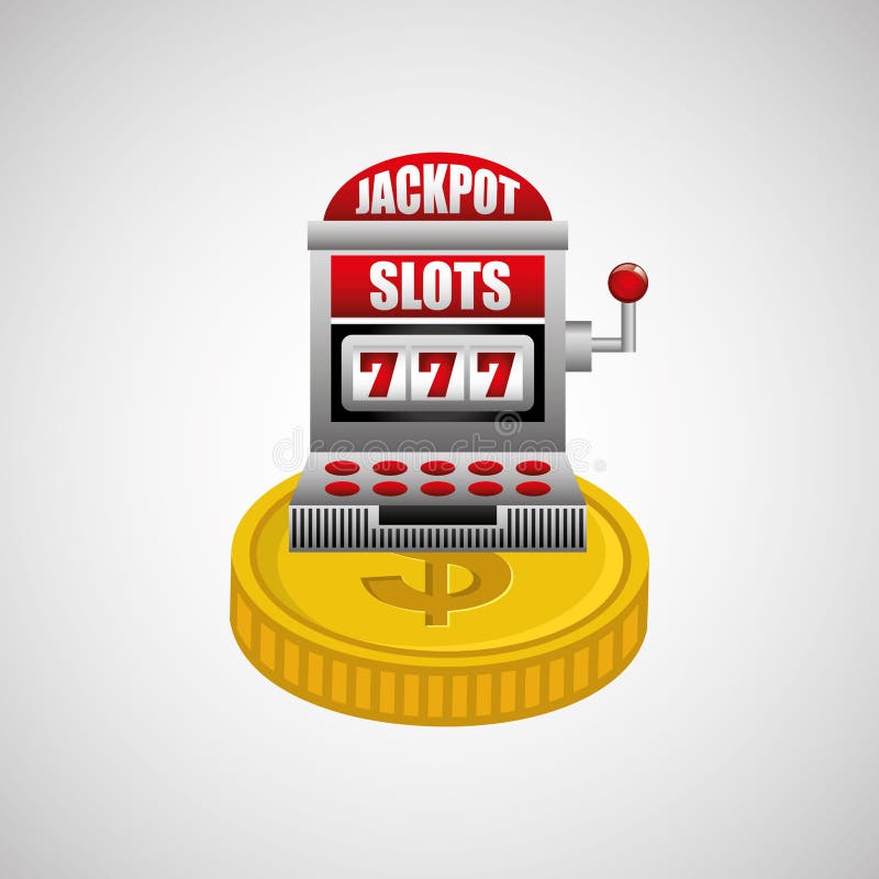 Jackpot machine design stock illustration. Illustration of machine ...
