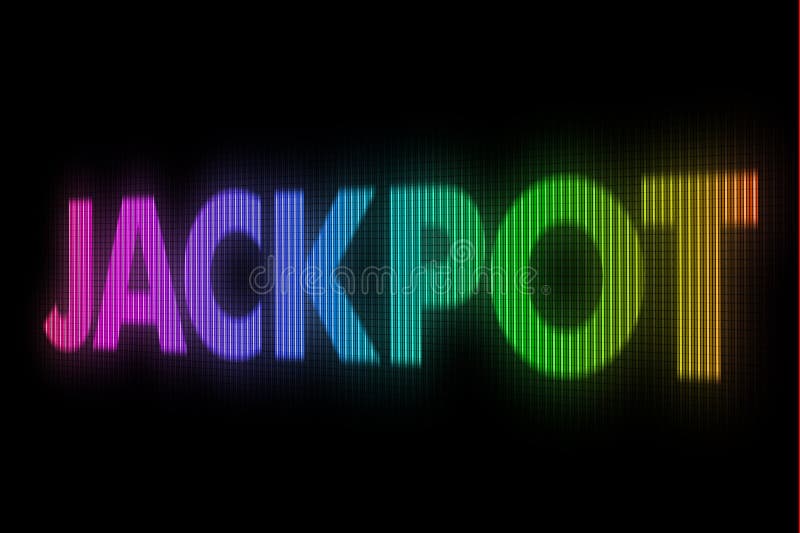 Jackpot sign board stock illustration. Illustration of light - 37238027
