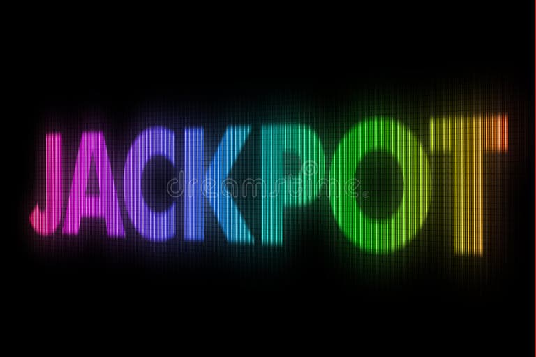 Jackpot sign board stock illustration. Illustration of light - 37238027