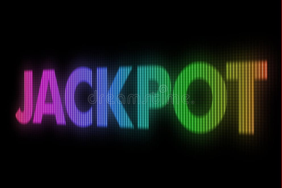 Jackpot sign board stock illustration. Illustration of light - 37238027