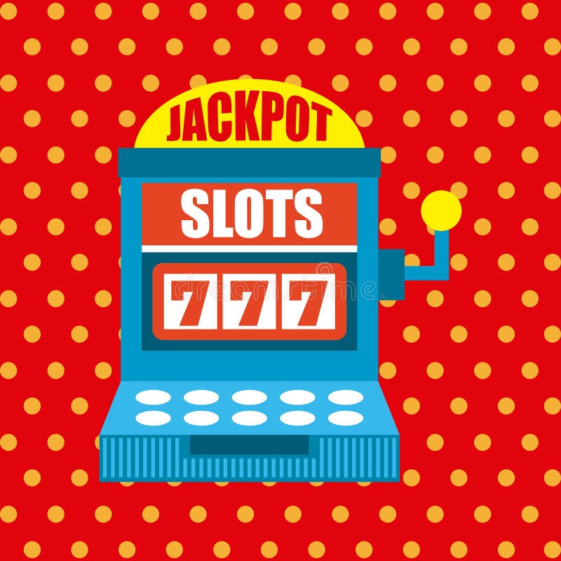 Jackpot slots machine icon stock vector. Illustration of sign - 93338582