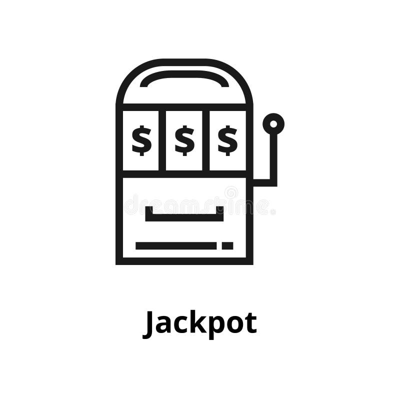 Jackpot icon stock vector. Illustration of holdem, jackpot - 94226786