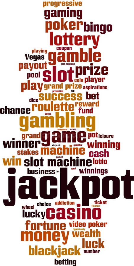 Jackpot word cloud stock vector. Illustration of casino - 260726847