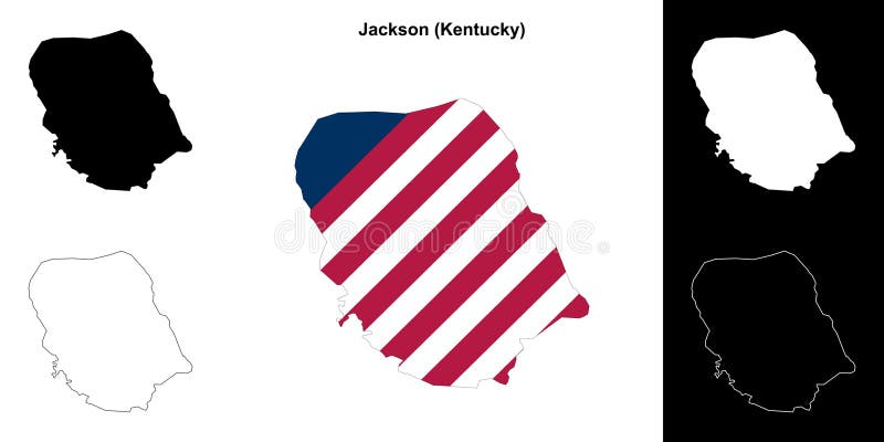 Jackson outline map stock vector. Illustration of boundary - 323911963