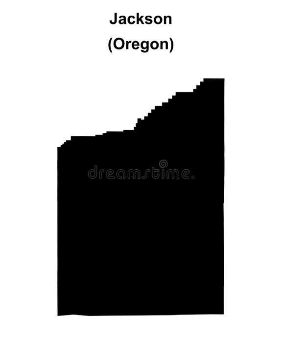Jackson outline map stock vector. Illustration of boundary - 361753825