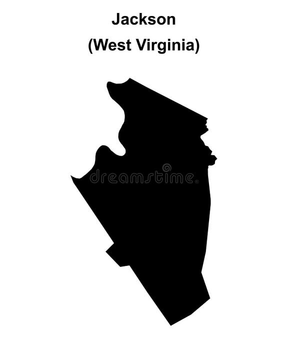 Jackson outline map stock vector. Illustration of shape - 361877523