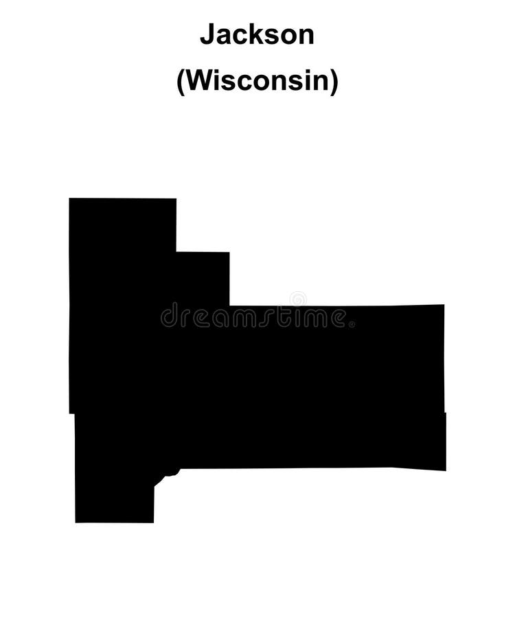 Jackson outline map stock vector. Illustration of icon - 361875818