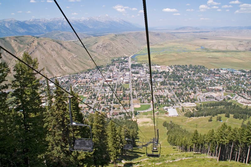 Jackson Hole stock image. Image of road, hole, city, exercise - 25509287