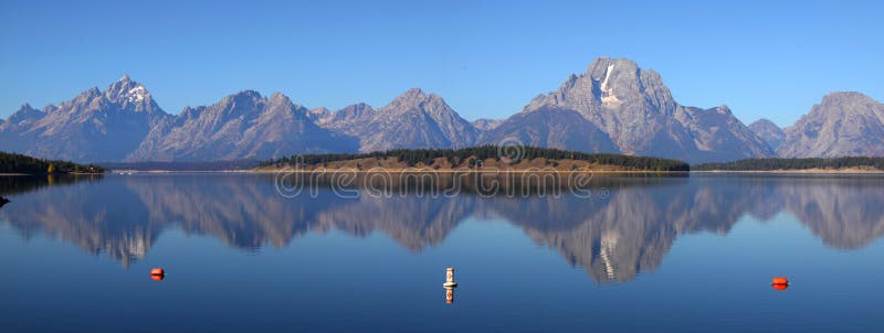 Jackson lake stock image. Image of pine, clear, attraction - 28126251