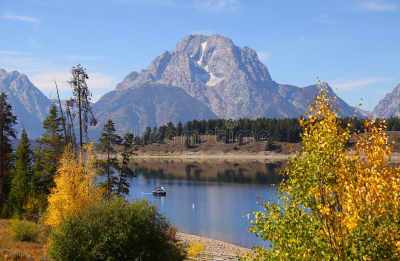 Jackson lake stock image. Image of natural, scenery, scenic - 44023911