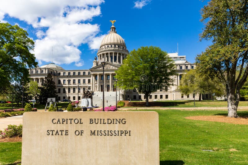 The Mississippi Capitol Building in Jackson, MS Stock Photo - Image of ...