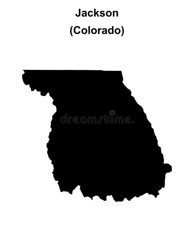 Jackson outline map stock illustration. Illustration of icon - 357886740