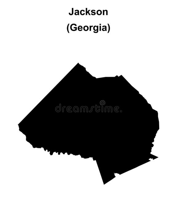 Jackson outline map stock illustration. Illustration of jackson - 357892681