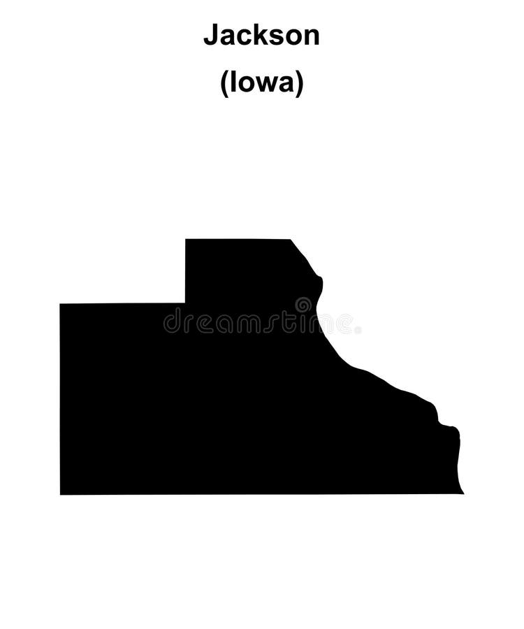 Jackson outline map stock vector. Illustration of detailed - 361543670