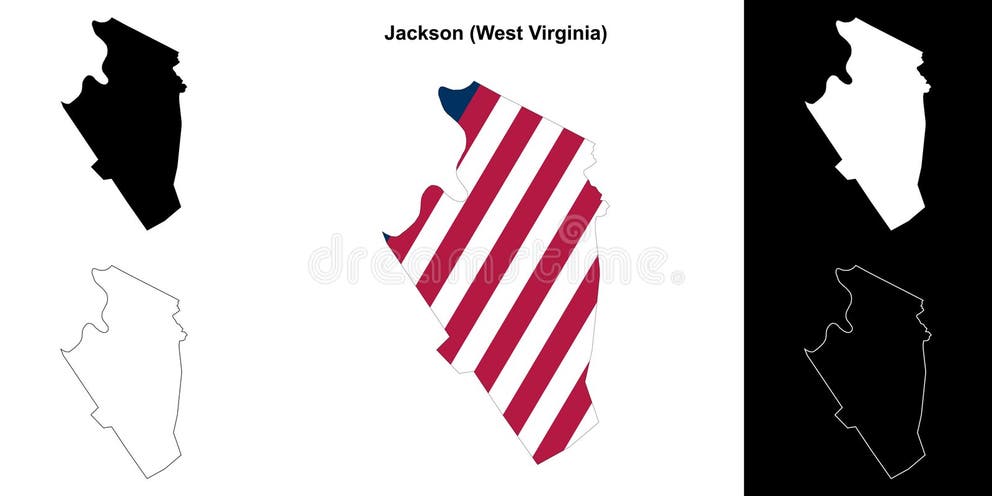 Jackson outline map stock vector. Illustration of border - 324289765