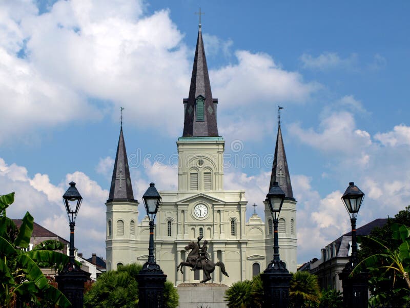 Jackson Square Pre-Katrina stock photo. Image of orleans - 726100