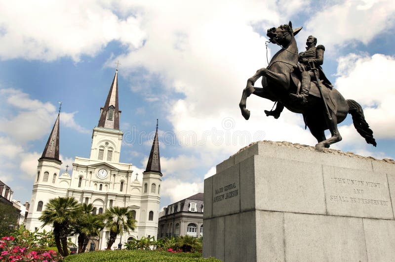 Jackson Square stock image. Image of jackson, statue - 25742421