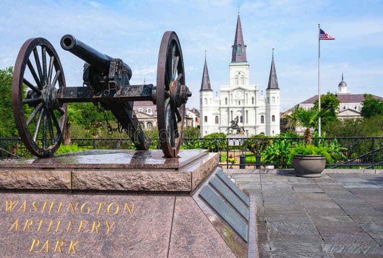 Jackson Square stock photo. Image of saint, cathedral - 69796000