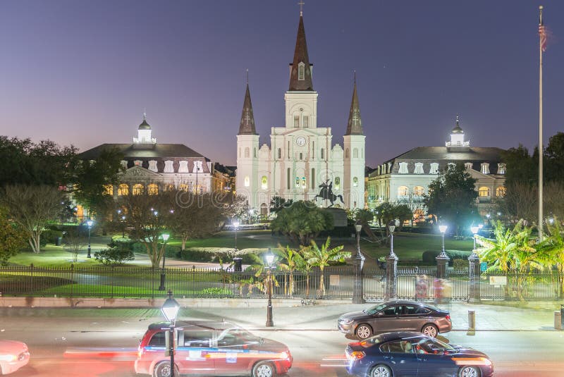 Jackson Square, New Orleans - Louisiana Stock Image - Image of building ...