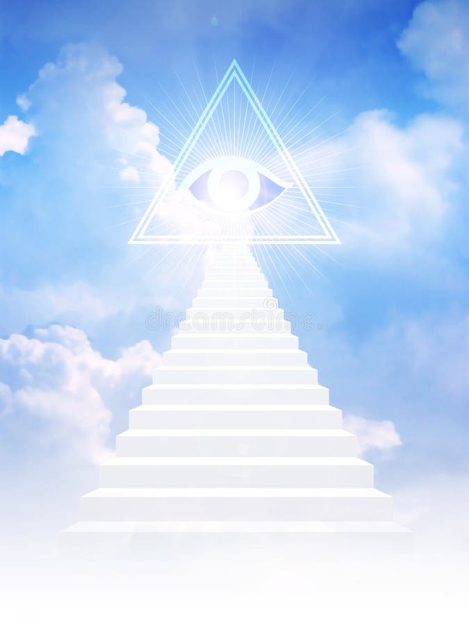 Jacob Ladder Leads To Freemason Symbol Stock Illustration ...