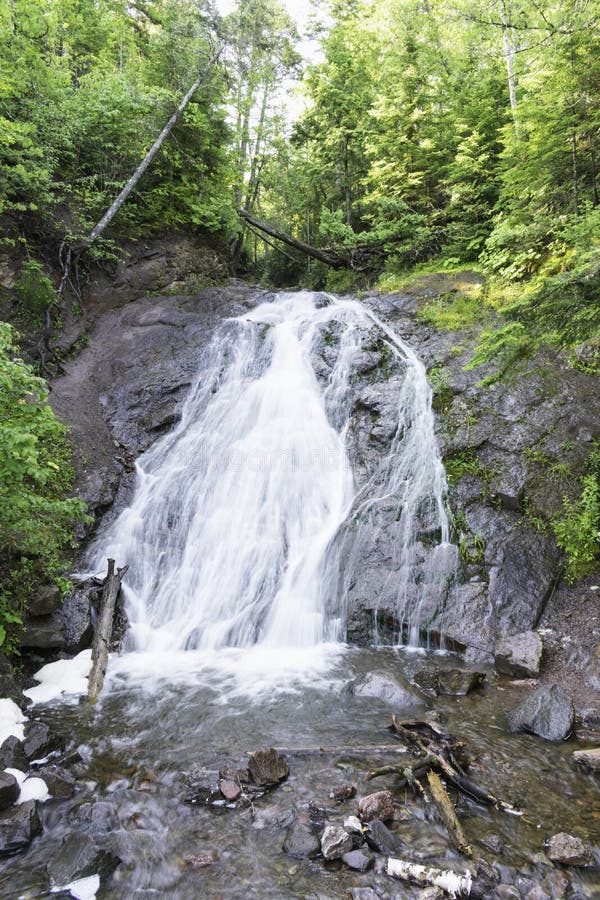 Upper Jacob`s Falls Long Exposure Stock Image - Image of michigan, hike ...
