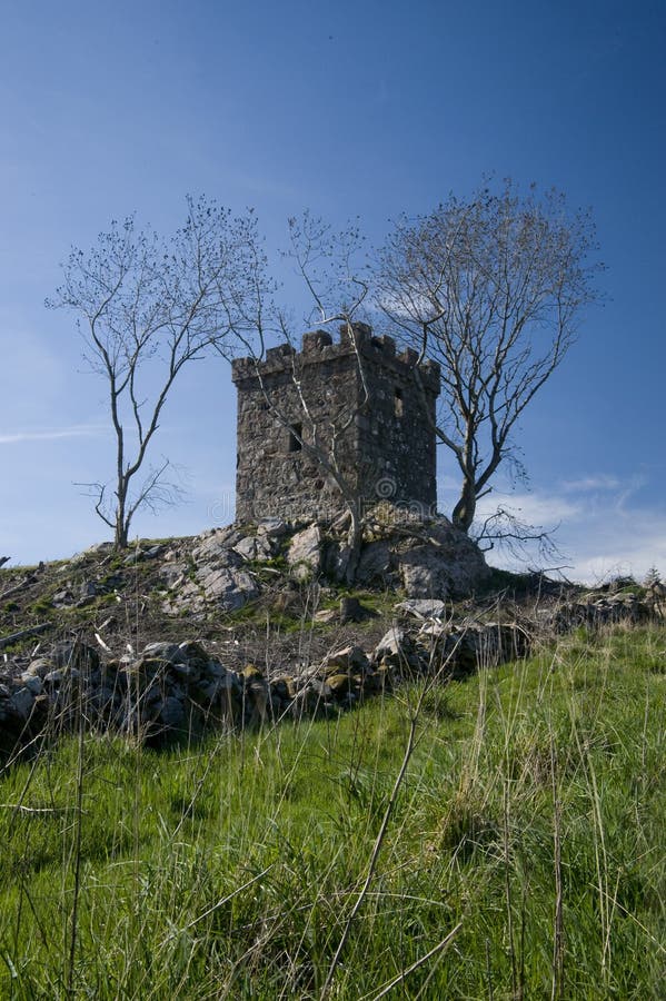 Jacobite Lookout Post Scotland Stock Image - Image of hillside ...