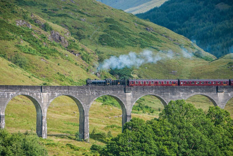 The Jacobite train. stock image. Image of potter, highlands - 33537439