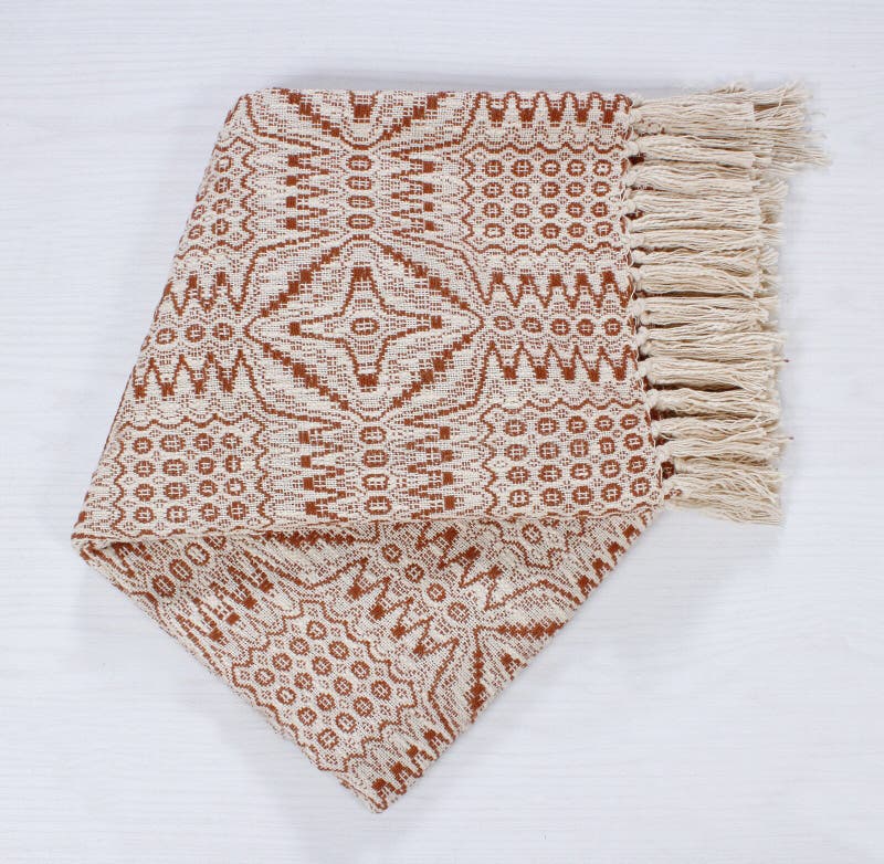 Jacquard and Woven Throw Blanket with High Resolution Stock Image ...