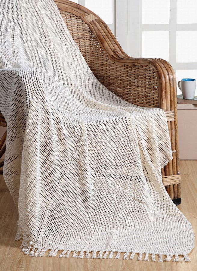 Jacquard and Woven Throw Blanket with High Resolution Stock Photo ...