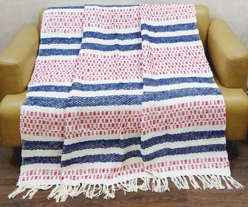 Jacquard and Woven Throw Blanket with High Resolution Stock Image ...