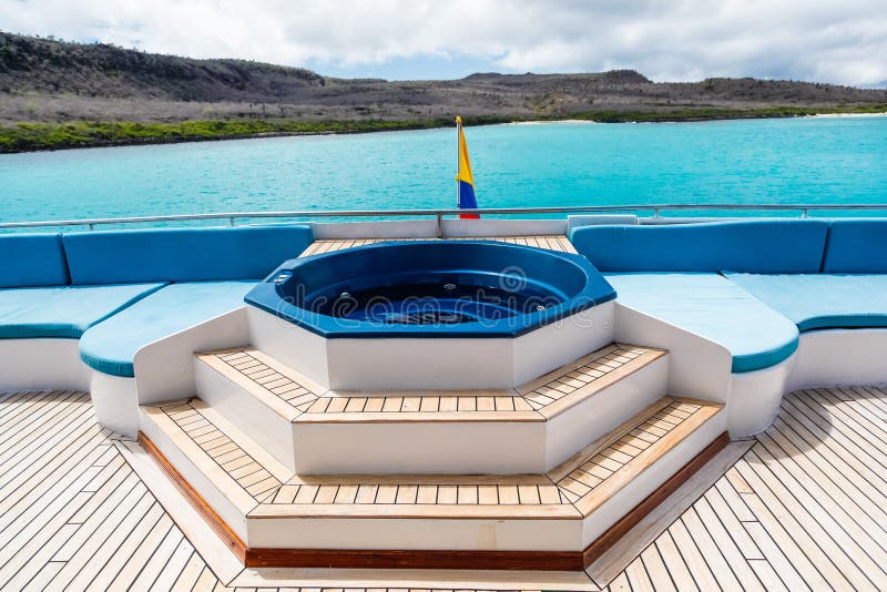 Jacuzzi on the Deck of a Cruise Ship Stock Photo - Image of beach ...