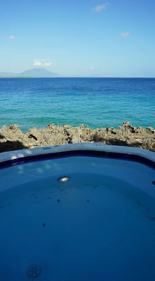 Jacuzzi Near The Swimming Pool Stock Photo - Image of relaxation ...