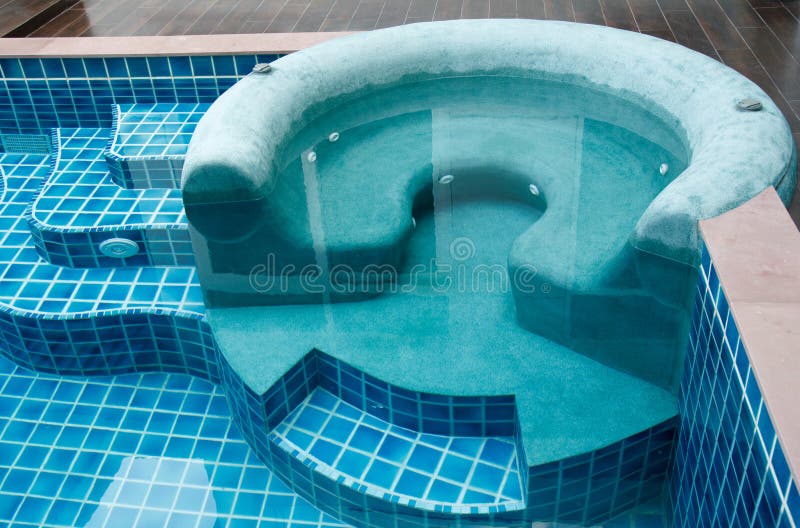 Jacuzzi in the Swimming Pool Stock Image - Image of water, lifestyle ...