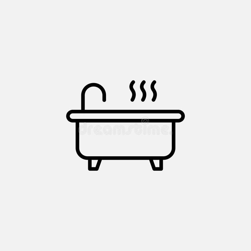 Jacuzziline in Thin Line Black Color. Flat Simple Vector Symbols ...
