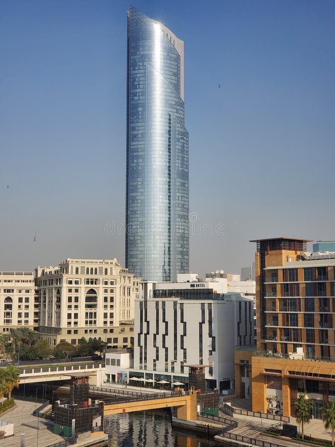 D1 Tower at Jaddaf Waterfront in Dubai, UAE Stock Photo - Image of ...