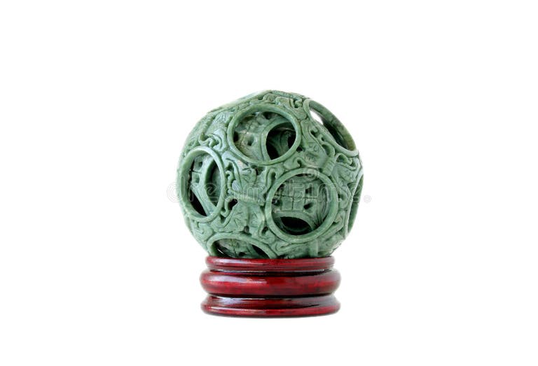 Jade Ball Puzzle stock image. Image of energy, asian - 16334065