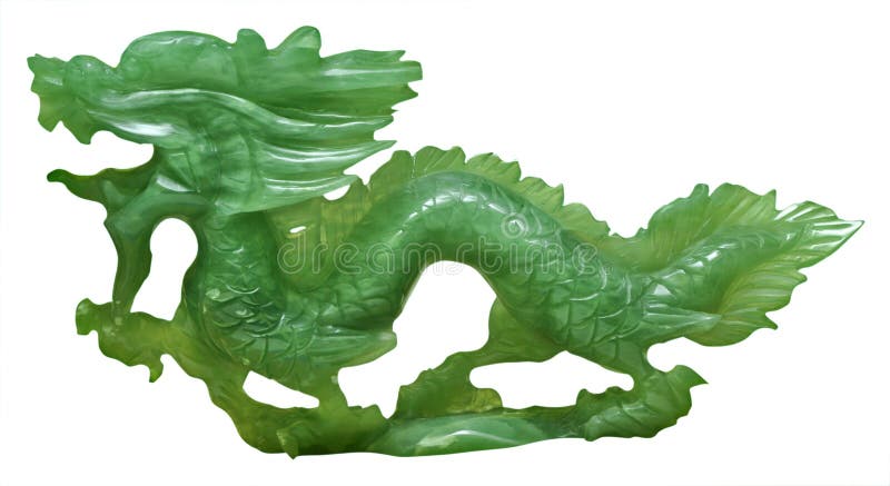 Jade Dragon Ornament stock photo. Image of luck, dragon - 23940040