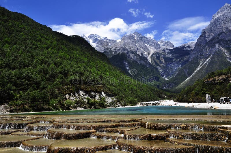 Jade Dragon Snow Mountain stock photo. Image of summer - 28003996