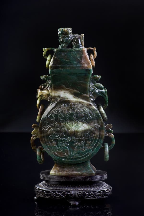 Jade Urn. stock photo. Image of jade, mineral, craft - 27731744