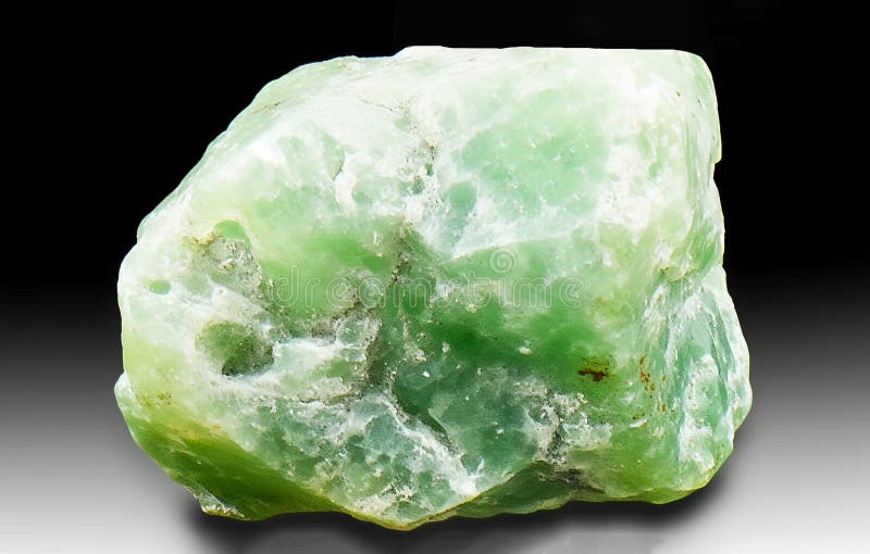 Jadeite is Rare Precious Natural Geological Stone on Gradient ...