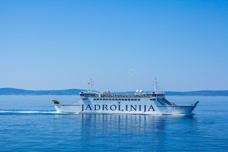 Jadrolinija Ancona To Split Car Ferry Editorial Stock Photo - Image of ...