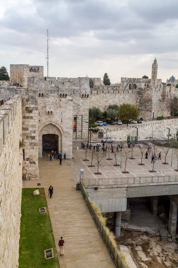 Jaffa Gate of the Old City in Jerusalem, Israel Editorial Photo - Image ...
