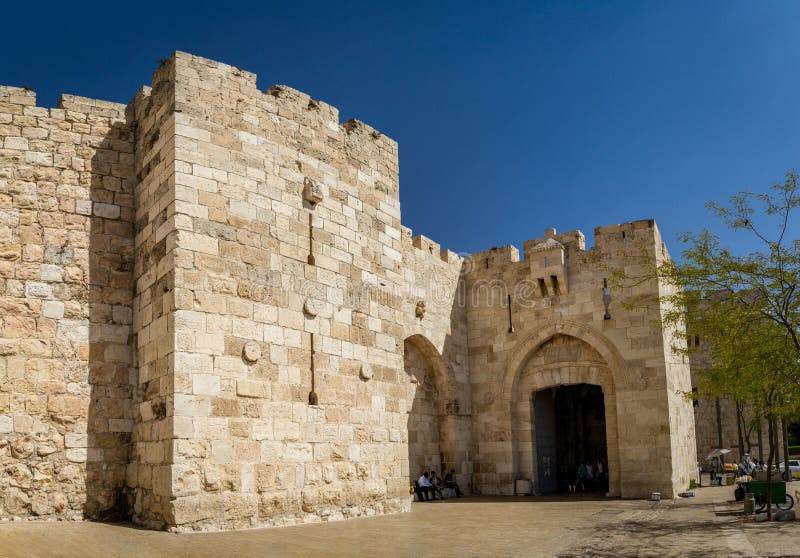Jaffa Gate of the Old City in Jerusalem, Israel Editorial Photo - Image ...