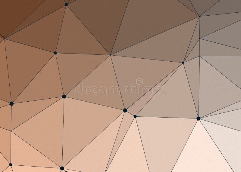 Jaffa Orange Color Abstract Color Low-Polygones Generative Art ...