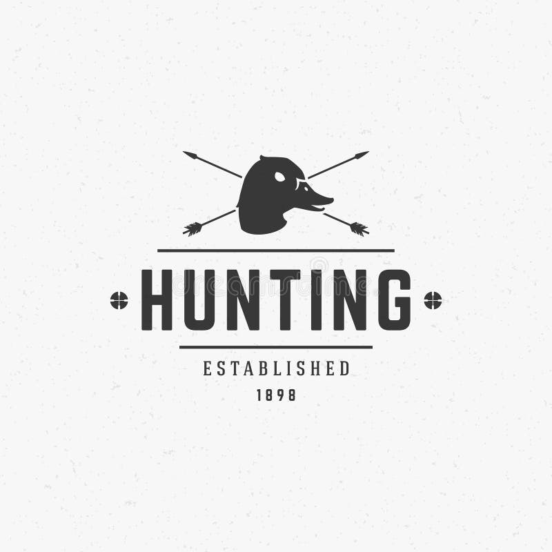 Jaga Klubbatappning Logo Template Emblem Vektor Illustrationer ...