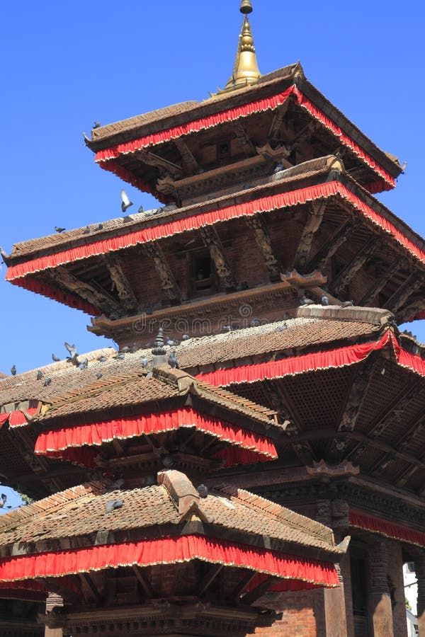 Nepalese Newari Architecture At Durbar Square Of Bhaktapur - Nepal ...
