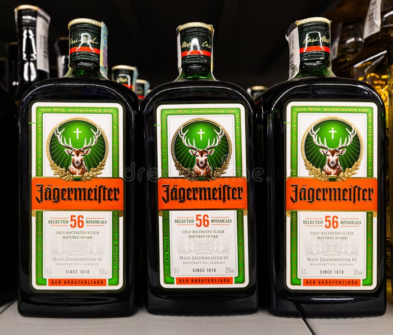 Jagermeister Cold Macerated Elixir Bottles Editorial Stock Image ...