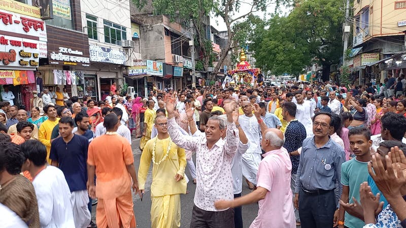 Jaggannath rath yatra editorial stock photo. Image of temple - 257998898